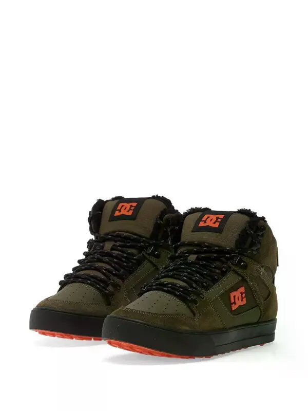 DC SHOES Panelled Lace-up Sneakers - Green