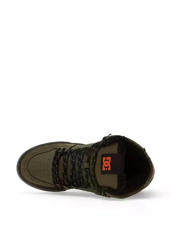 DC SHOES Panelled Lace-up Sneakers - Green