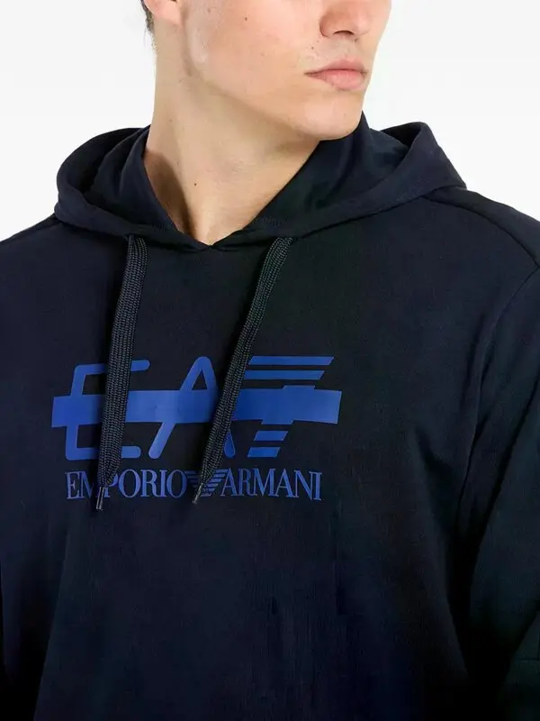 EA7 Logo-print Hoodie