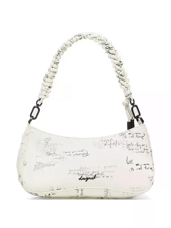 Desigual Script-print Woven Baguette