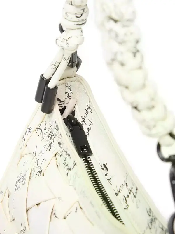 Desigual Script-print Woven Baguette