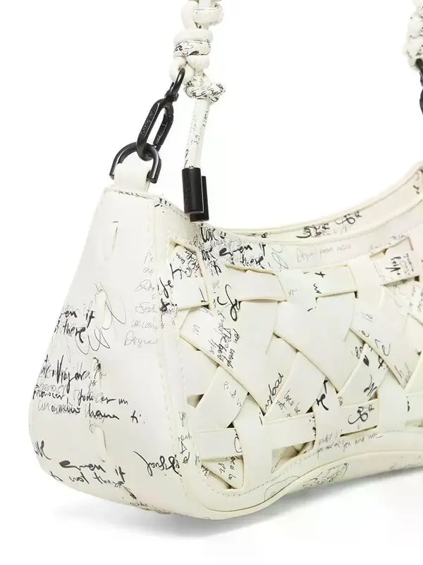 Desigual Script-print Woven Baguette