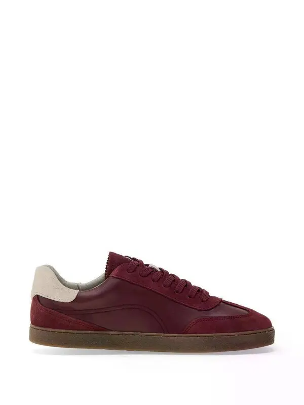 GROUNDS Panama Leather Sneakers - Red
