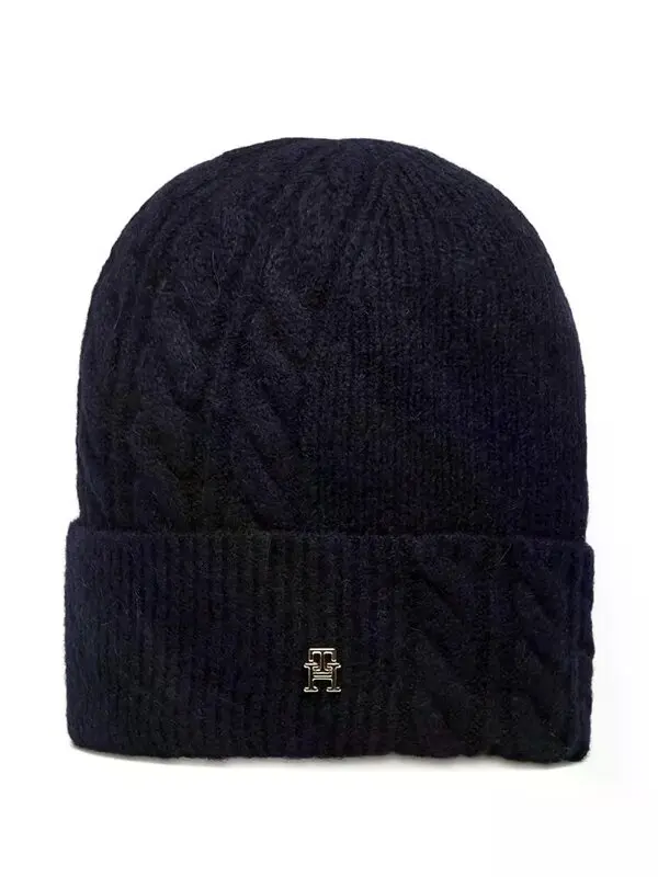 Tommy Hilfiger Cable-knit Beanie - Blue