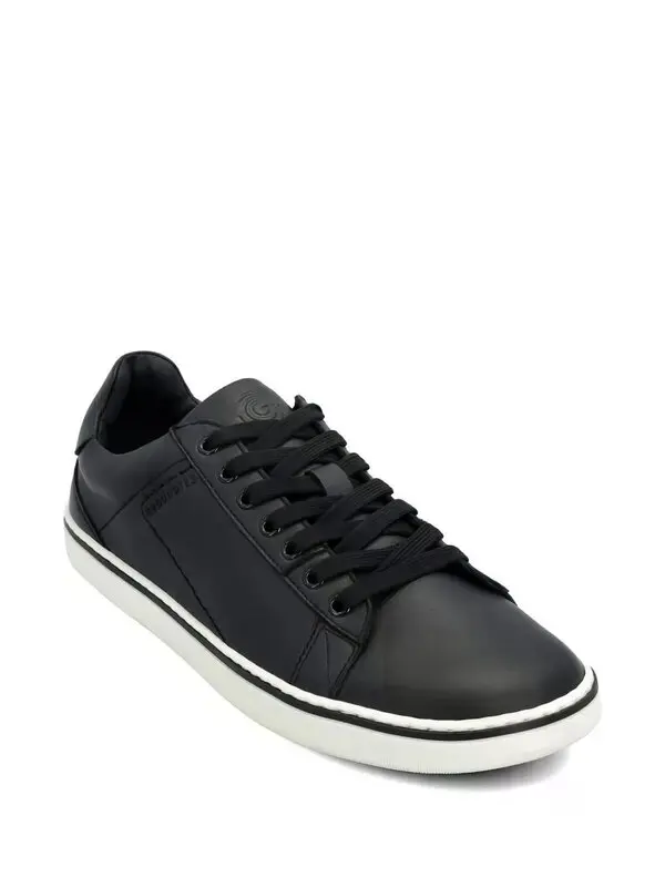 GROUNDS Galaxy Leather Sneakers - Black