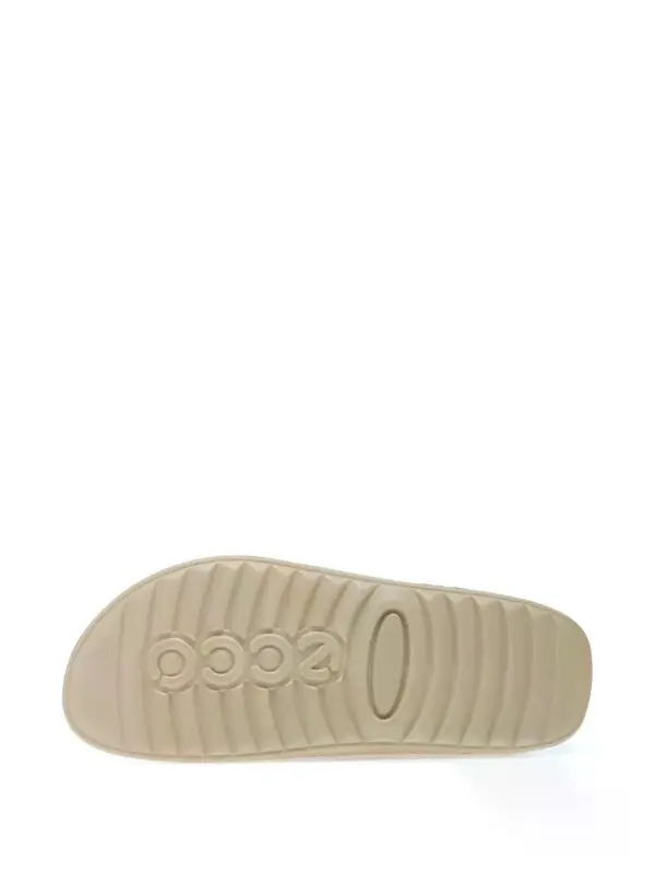 Ecco Buckle Detail Leather Sandals - Neutrals