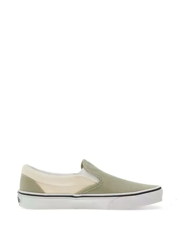 VANS Canvas Slip-on Sneakers - Green