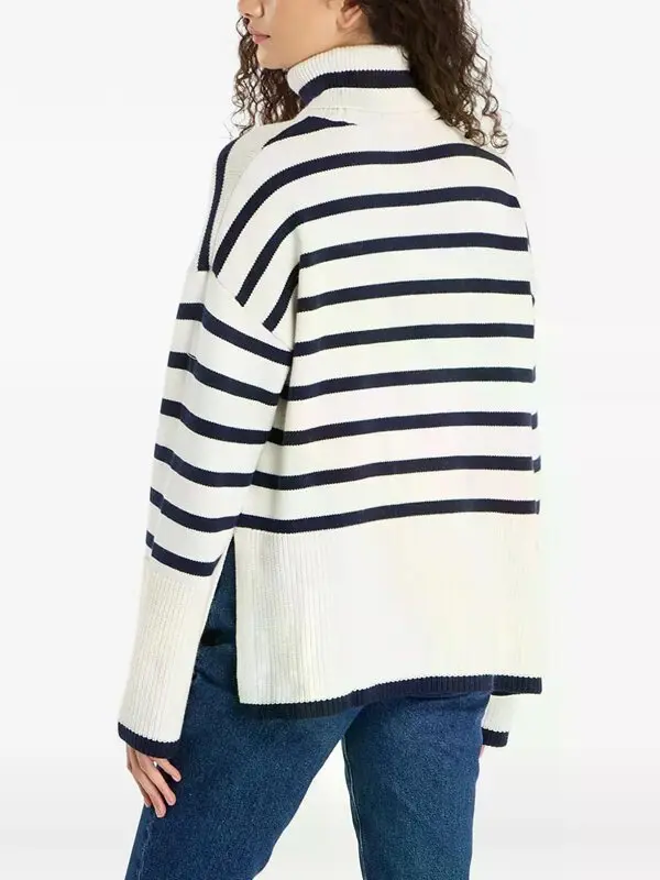 Guess Stripe-pattern Roll-neck Sweater