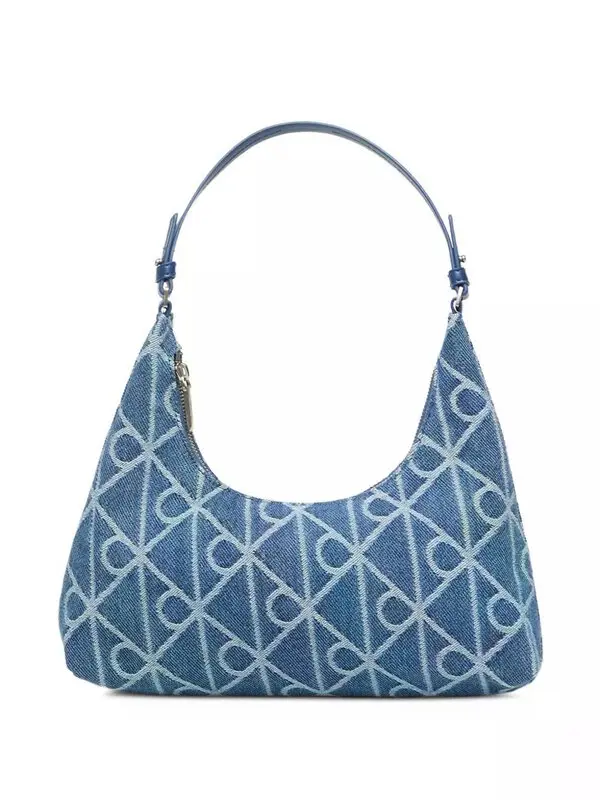Calvin Klein Monogram Denim Shoulder Bag