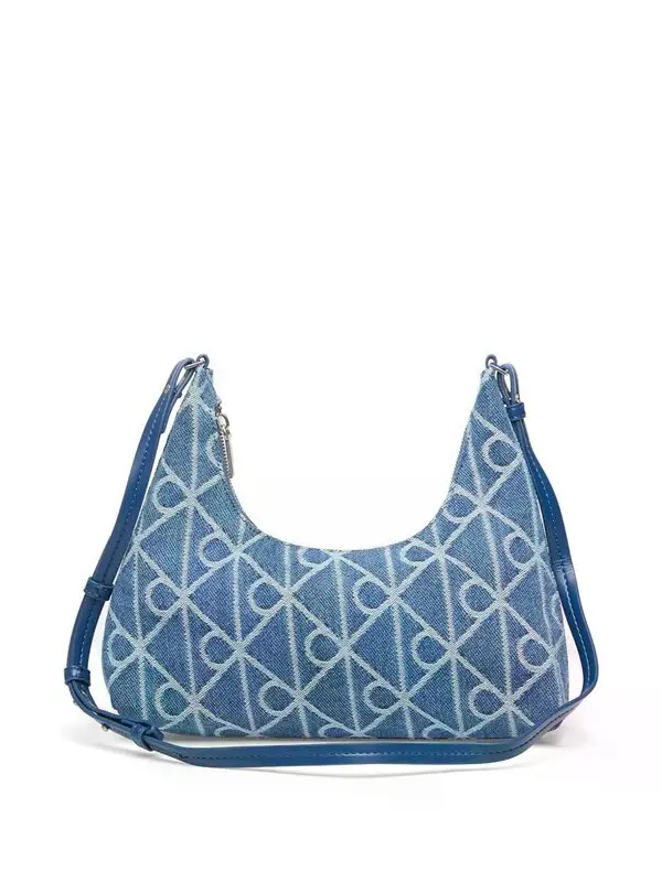 Calvin Klein Monogram Denim Shoulder Bag