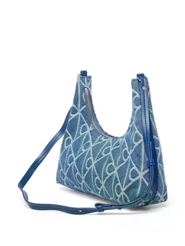 Calvin Klein Monogram Denim Shoulder Bag