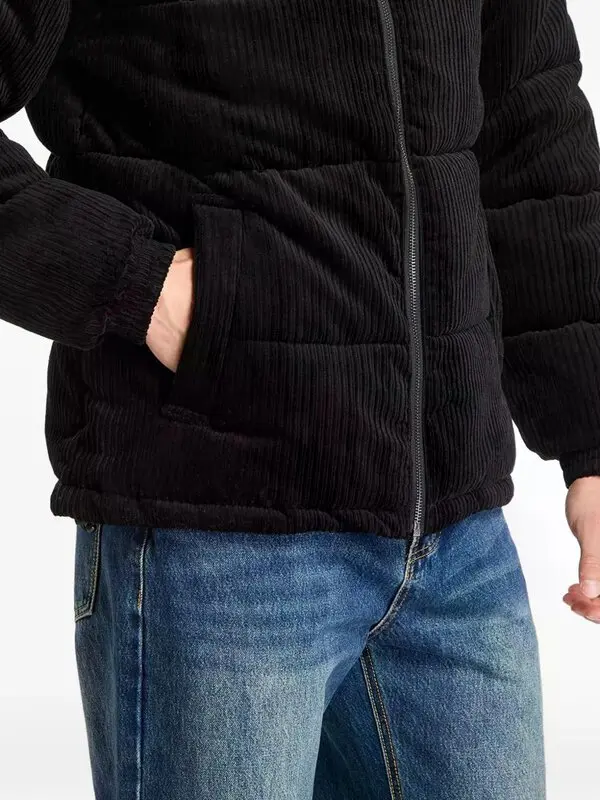 KARL KANI Corduroy Padded Jacket - Black