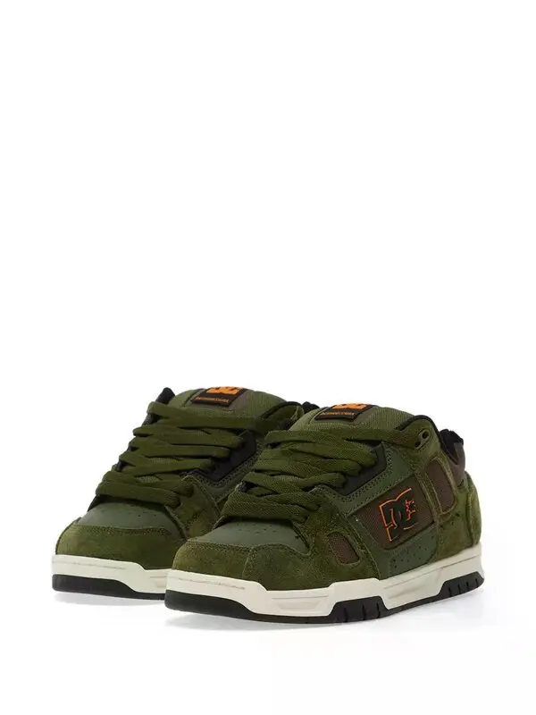DC SHOES Suede Panelled Perforated Sneakers