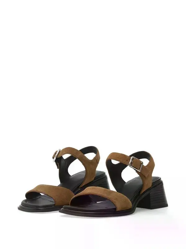 VAGABOND SHOEMAKERS Ines Suede Block-heel Sandals - Brown