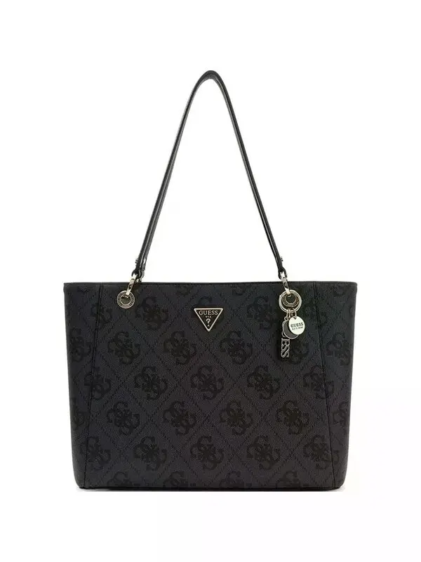 Guess Noelle Monogram-print Tote Bag - Black