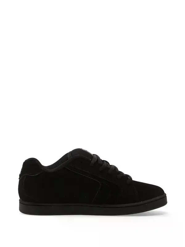 DC SHOES Logo-patch Suede Sneakers - Black