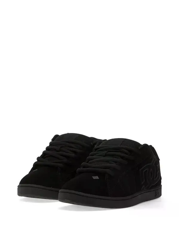 DC SHOES Logo-patch Suede Sneakers - Black
