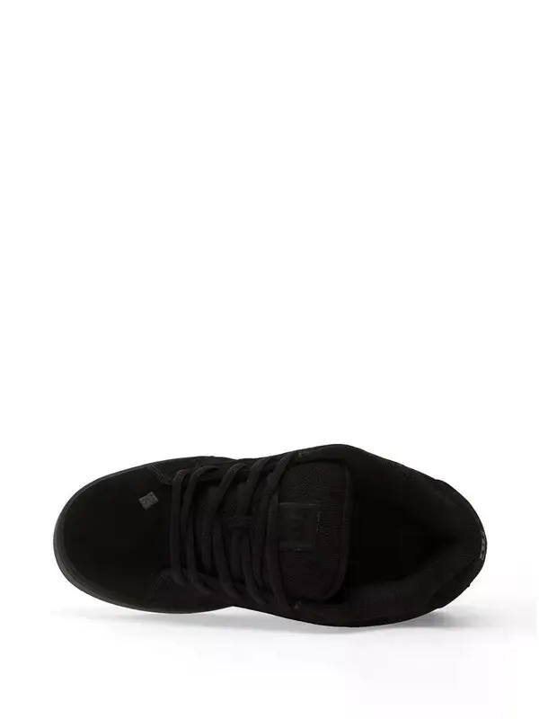 DC SHOES Logo-patch Suede Sneakers - Black