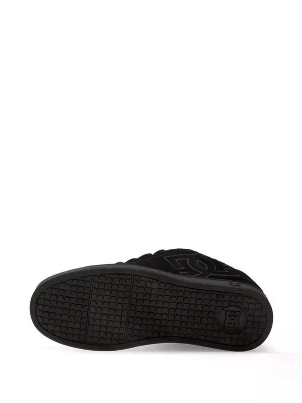 DC SHOES Logo-patch Suede Sneakers - Black