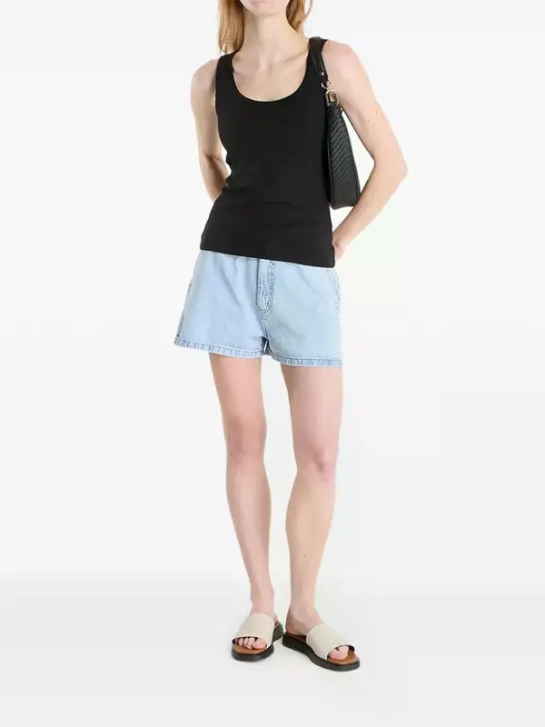 Calvin Klein Ribbed Tank Top With Logo