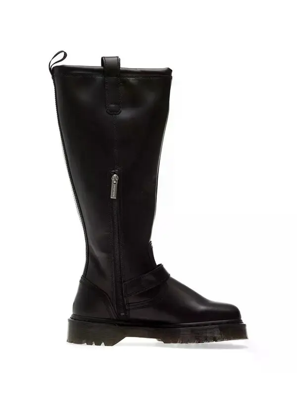 Dr. Martens Anistone Buckle-strap Leather Boots