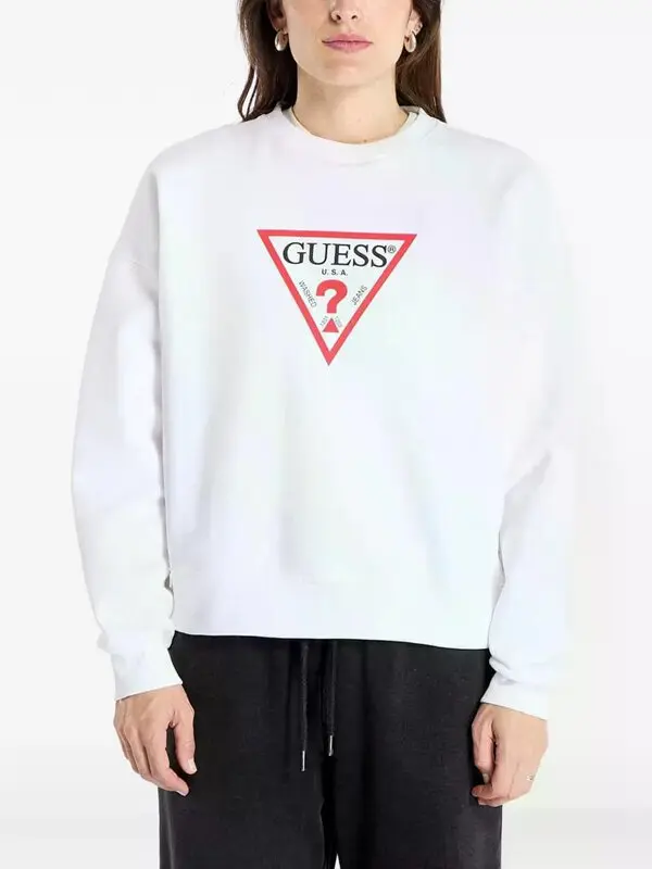Guess Logo-print Sweater - White