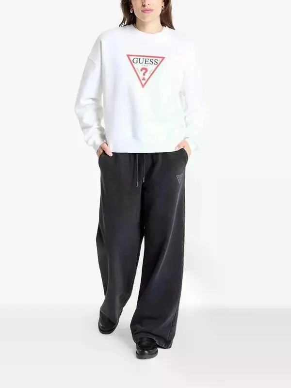 Guess Logo-print Sweater - White