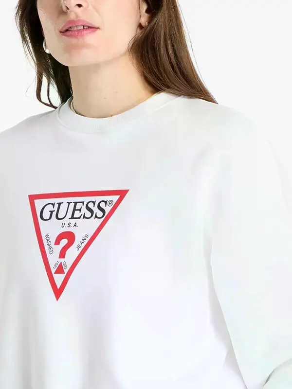 Guess Logo-print Sweater - White