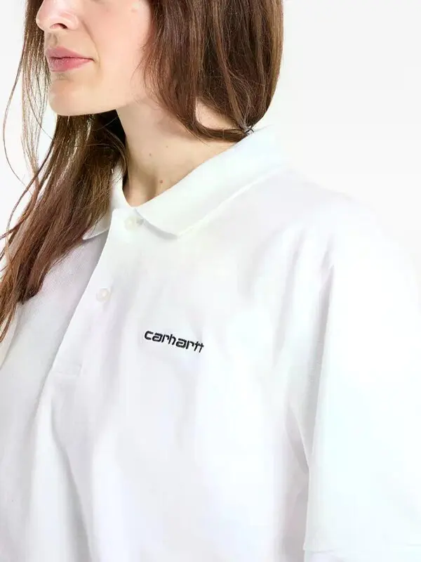 Carhartt Work In Progress Logo-print Piqué Polo Shirt