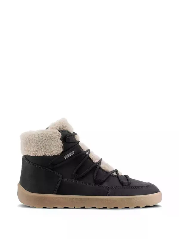 BE LENKA Shearling-trim Lace-up Boots