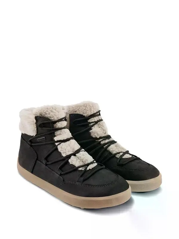 BE LENKA Shearling-trim Lace-up Boots
