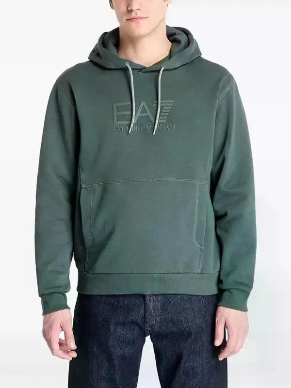 EA7 Logo-print Hoodie