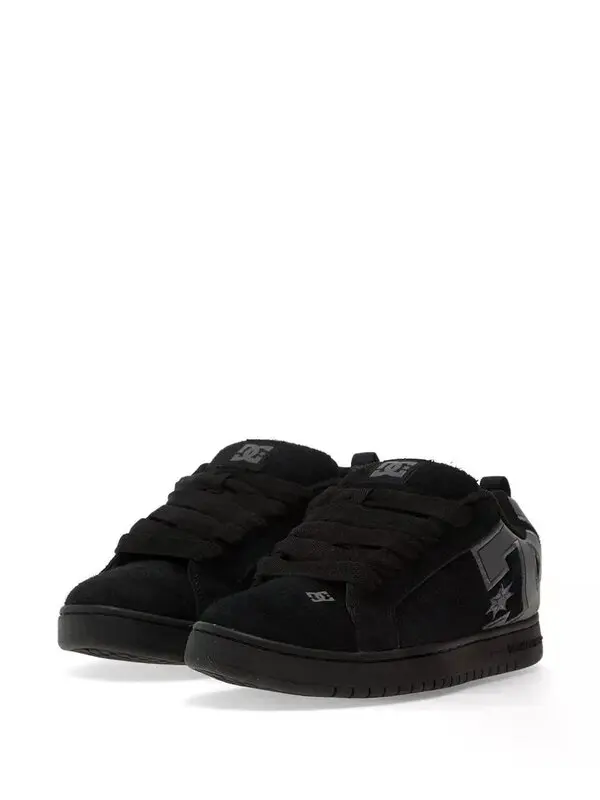DC SHOES Logo-print Suede Sneakers - Black