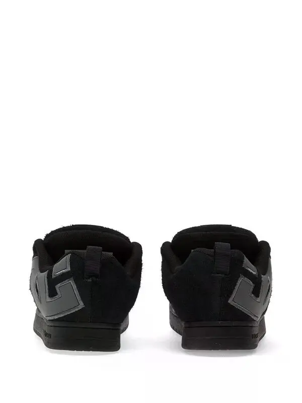 DC SHOES Logo-print Suede Sneakers - Black