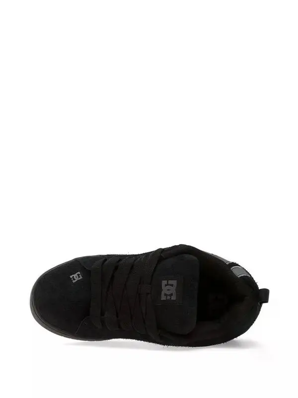 DC SHOES Logo-print Suede Sneakers - Black