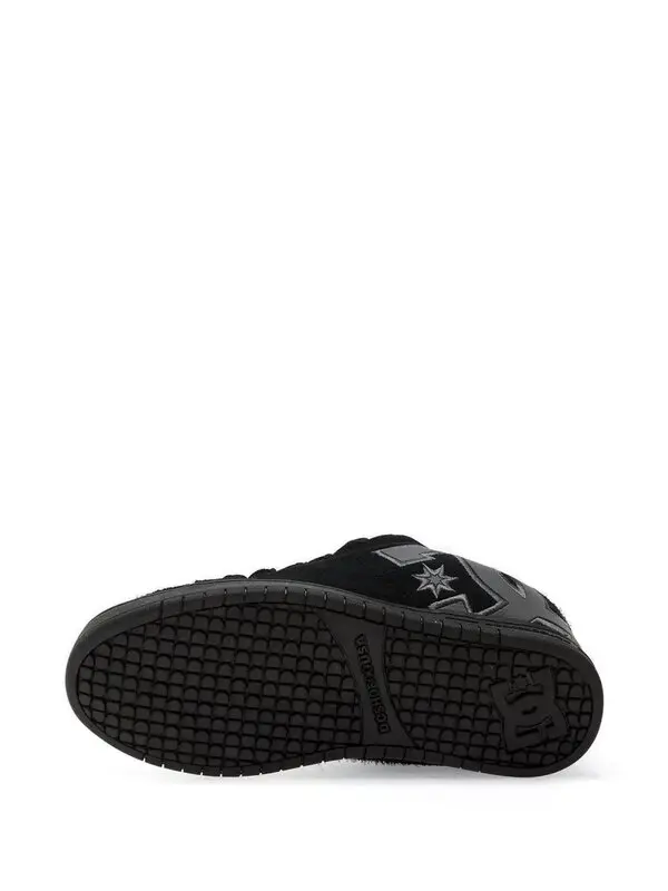 DC SHOES Logo-print Suede Sneakers - Black