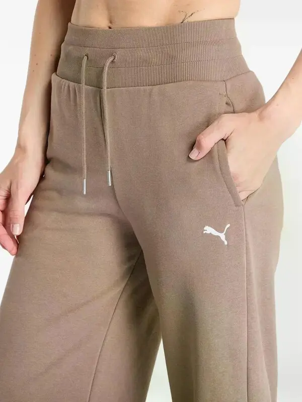 PUMA Logo-print Drawstring Track Pants - Neutrals