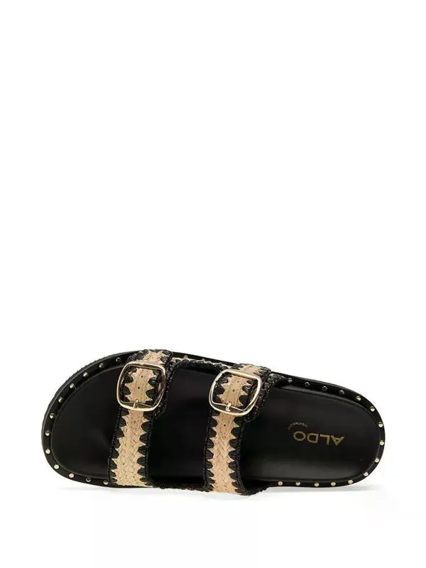 Aldo Woven Whipstitch-trim Slides