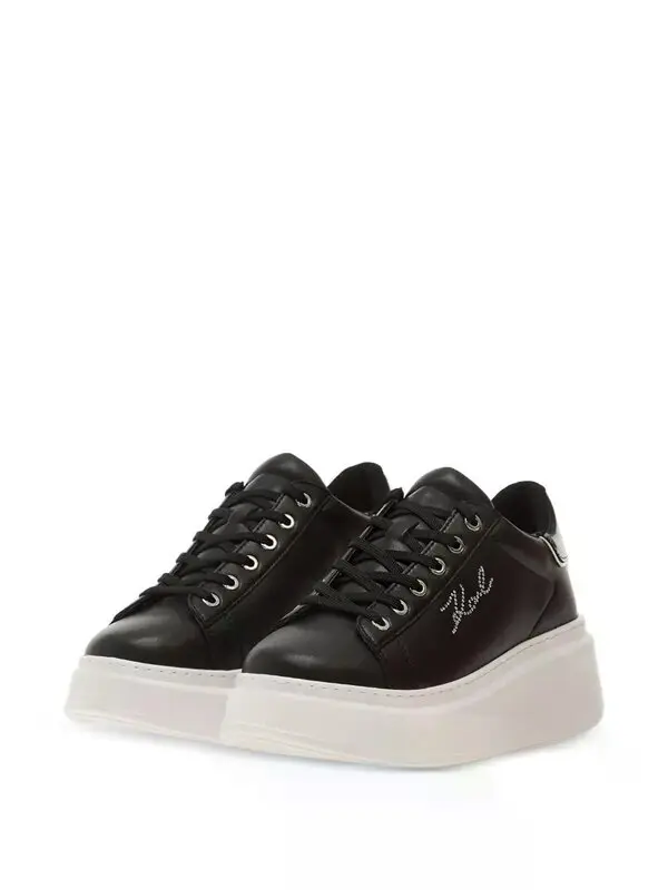 Karl Lagerfeld Anakapri Crystal-embellished Platform Sneakers