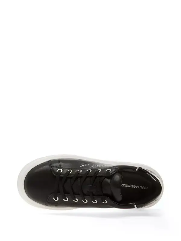 Karl Lagerfeld Anakapri Crystal-embellished Platform Sneakers