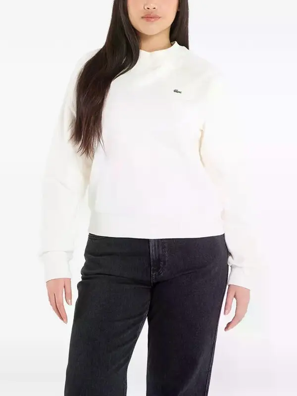 Lacoste Cotton Sweatshirt - White
