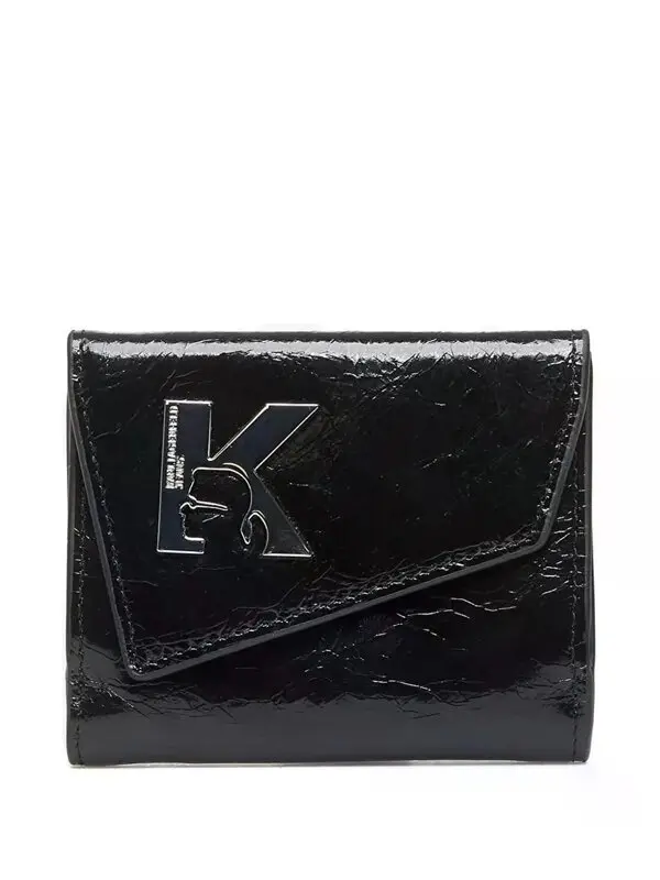 Karl Lagerfeld Logo-plaque Wallet - Black