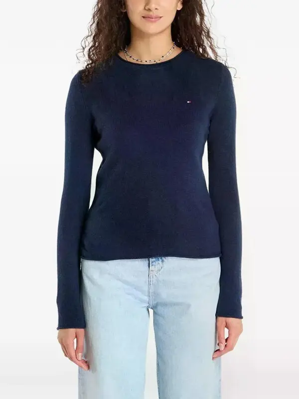 Tommy Hilfiger Logo-embroidered Sweater - Blue
