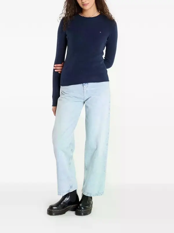 Tommy Hilfiger Logo-embroidered Sweater - Blue