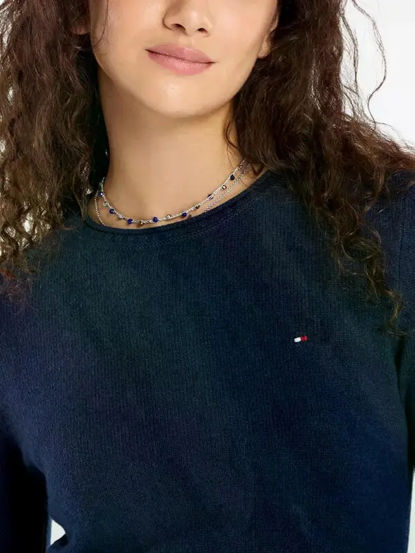 Tommy Hilfiger Logo-embroidered Sweater - Blue