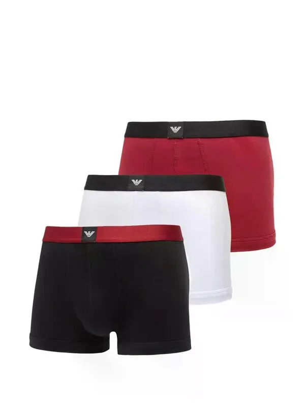 EA7 Logo-waistband Boxers - Red
