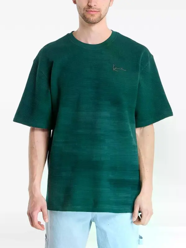 KARL KANI Logo-embroidered T-shirt - Green