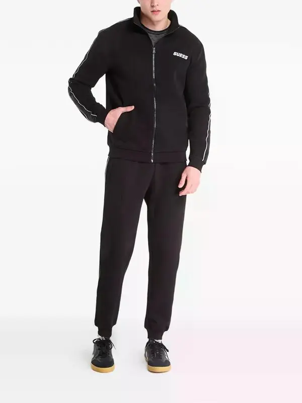 Guess Logo-tape Zip-up Sweatshirt