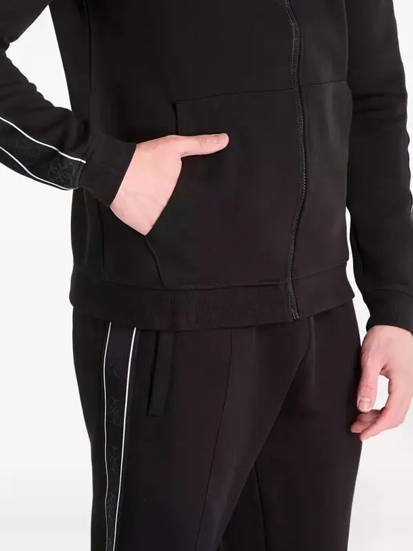 Guess Logo-tape Zip-up Sweatshirt