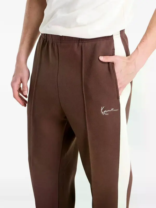 KARL KANI Side-stripe Logo-embroidered Track Pants